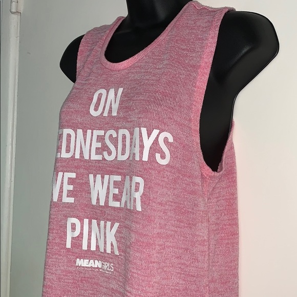 Fifth Sun | Tops | Mean Girls On Wednesday We Wear Pink Tank Large ...